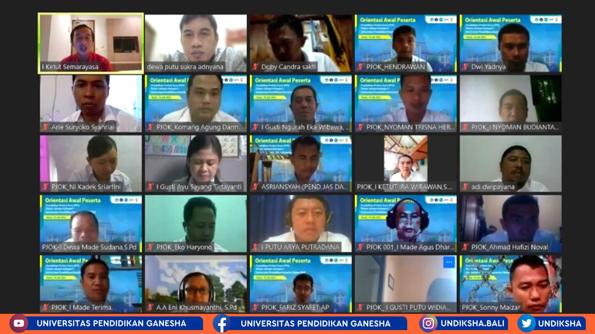 PPG Daljab Kategori I Tahun 2022 di Undiksha, Perkuliahan Perdana Berjalan Lancar - Universitas ...