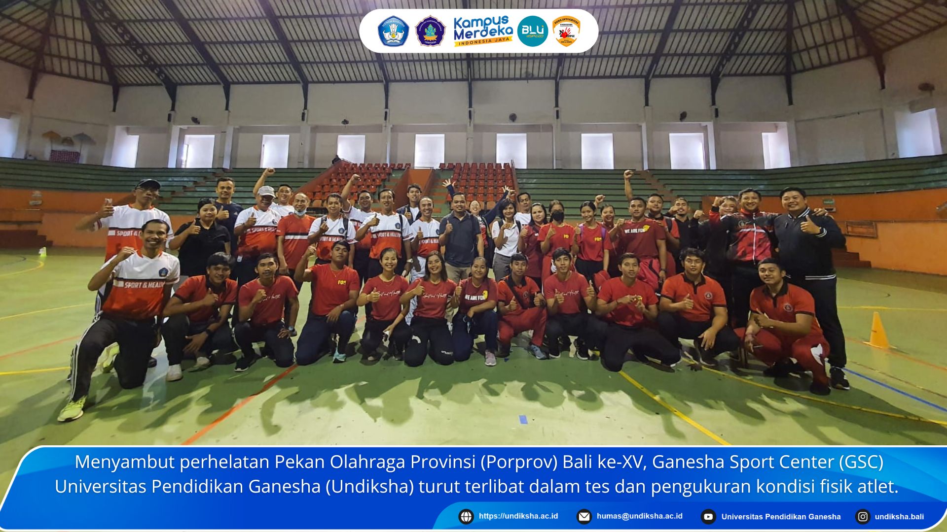 Welcoming the XV Porprov, GSC Undiksha Involved in Athlete Test ...