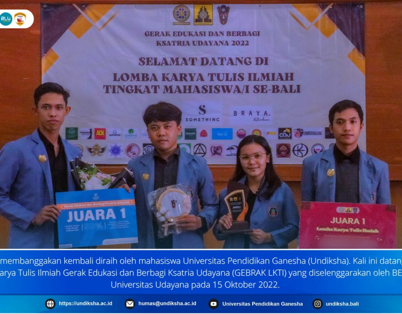 Mandalika Essay Competition: Bawakan Inovasi Matic Kumbung, Mahasiswa Undiksha Raih Juara II ...
