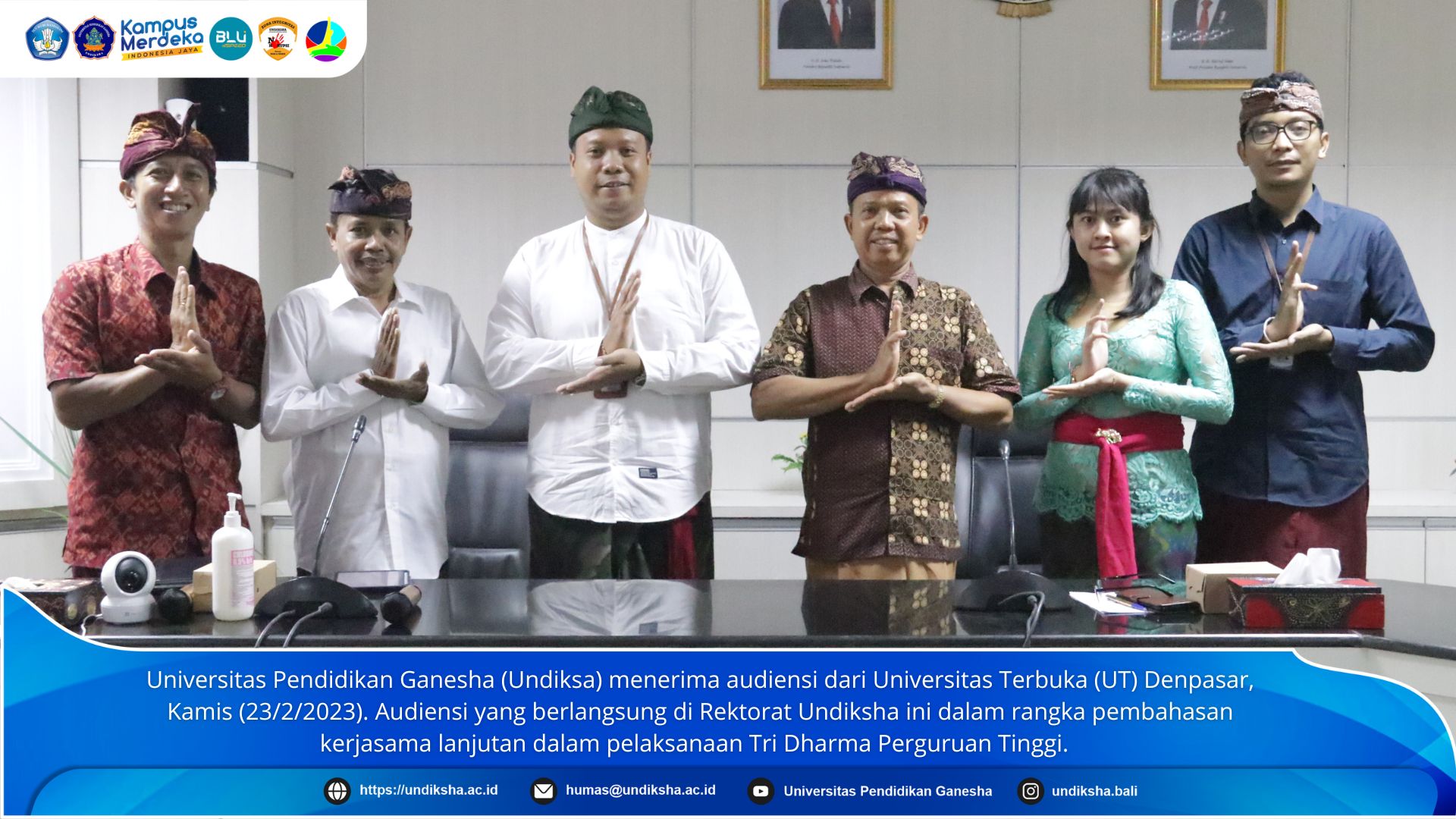 Undiksha dan UT Denpasar Bahas Kerjasama Lanjutan - Universitas Pendidikan Ganesha