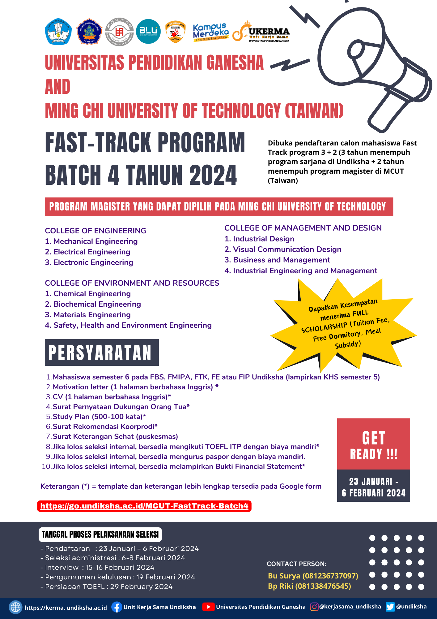 Fast-Track Program Tahun 2023 - Unit Kerjasama