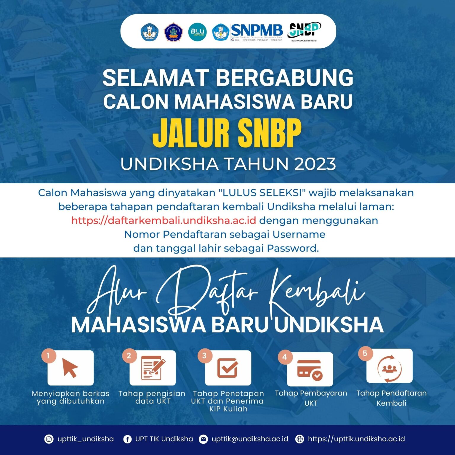 Panduan Pendaftaran Kembali Calon Mahasiswa Baru Undiksha Hasil Seleksi ... Panduan Pendaftaran Kembali Calon Mahasiswa Baru Undiksha Hasil Seleksi ...
