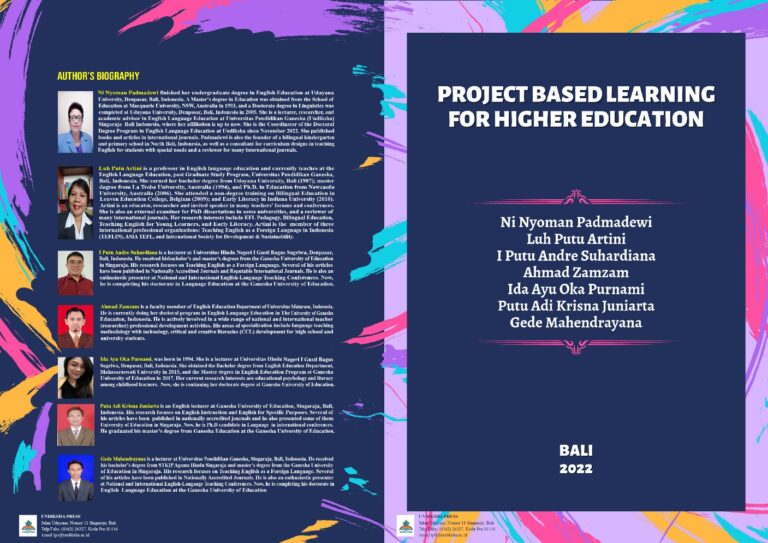 Project Based Learning for Higher Education - Unit Penerbitan Undiksha