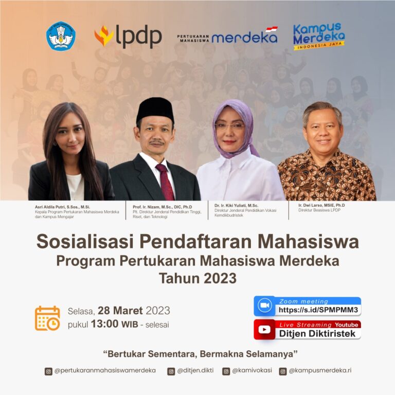 Pendaftaran Mahasiswa Program Pertukaran Mahasiswa Merdeka 3 Tahun 2023 - Merdeka Belajar Kampus ...