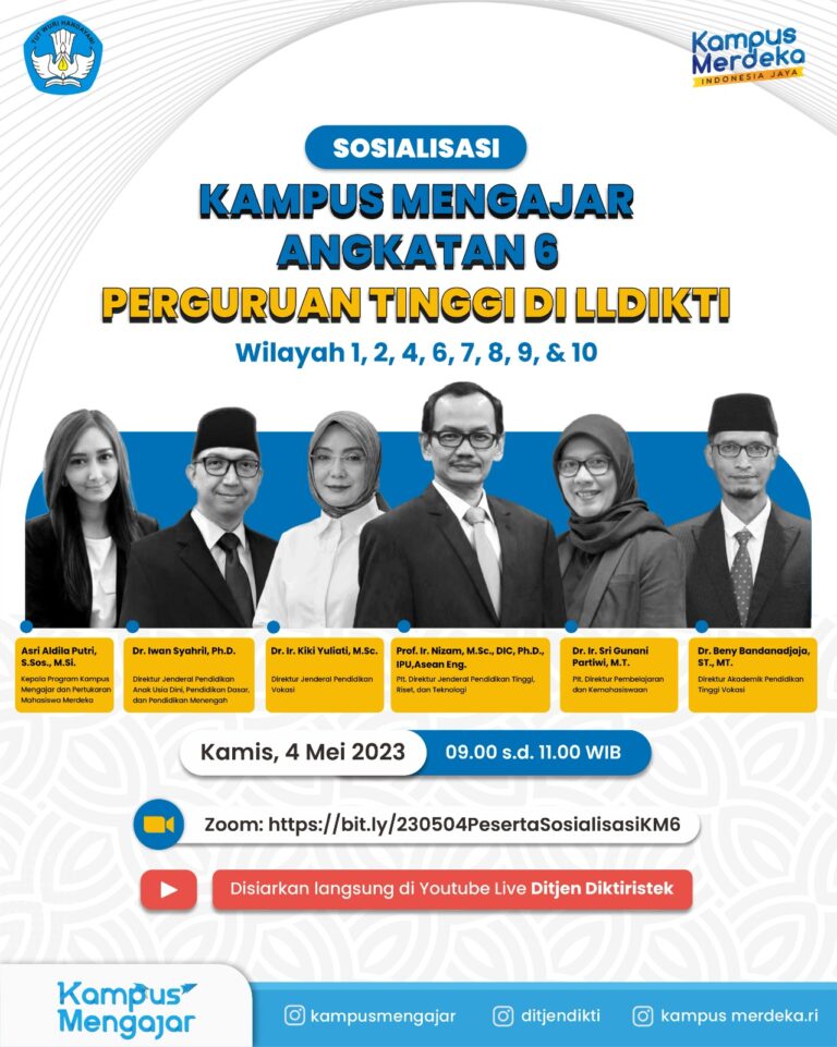 Sosialisasi Pendaftaran Kampus Mengajar Angkatan 6 - Merdeka Belajar Kampus Merdeka Undiksha
