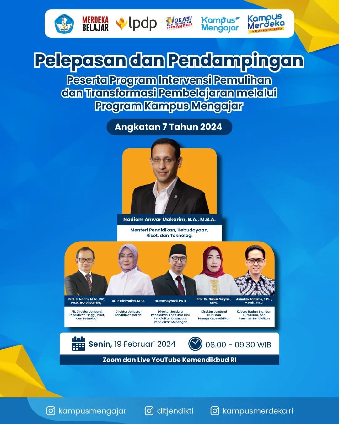 Pelepasan dan Pendampingan Peserta Program Kampus Mengajar Angkatan 7 Tahun 2024 - Merdeka ...