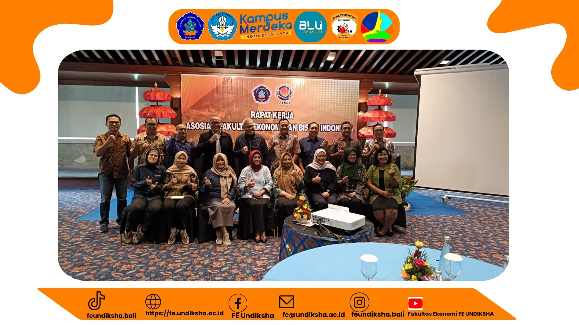 FE Undiksha Tuan Rumah Rapat Kerja AFEBI 2025 - Fakultas Ekonomi Undiksha