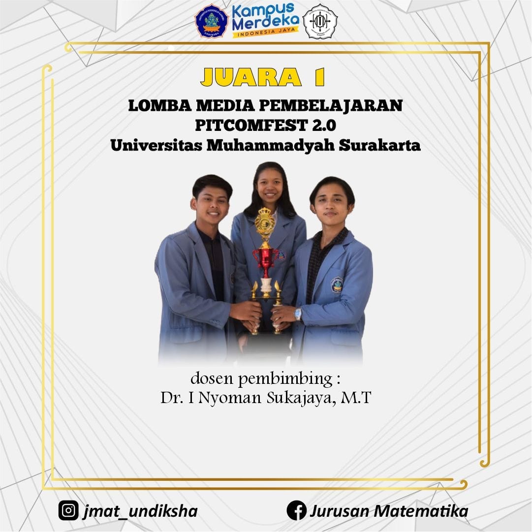 Mahasiswa Jurusan Matematika Gebrak Prestasi Di Bulan Juli 2021 ...