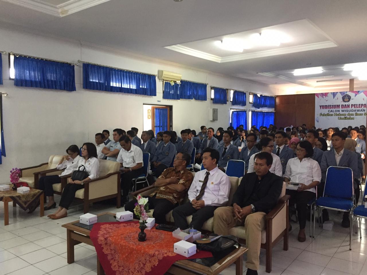 Ratusan Mahasiswa menjadi peserta dalam acara “Yudisium dan Pelepasan Calon Wisudawan ke LIX ...