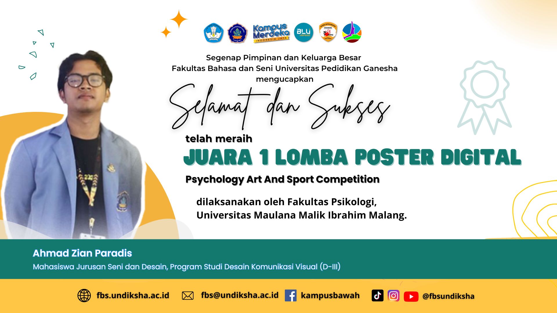 Mahasiswa Prodi Desain Komunikasi Visual Raih Juara 1 Lomba Poster Digital di PASCO 2024 - D3 ...