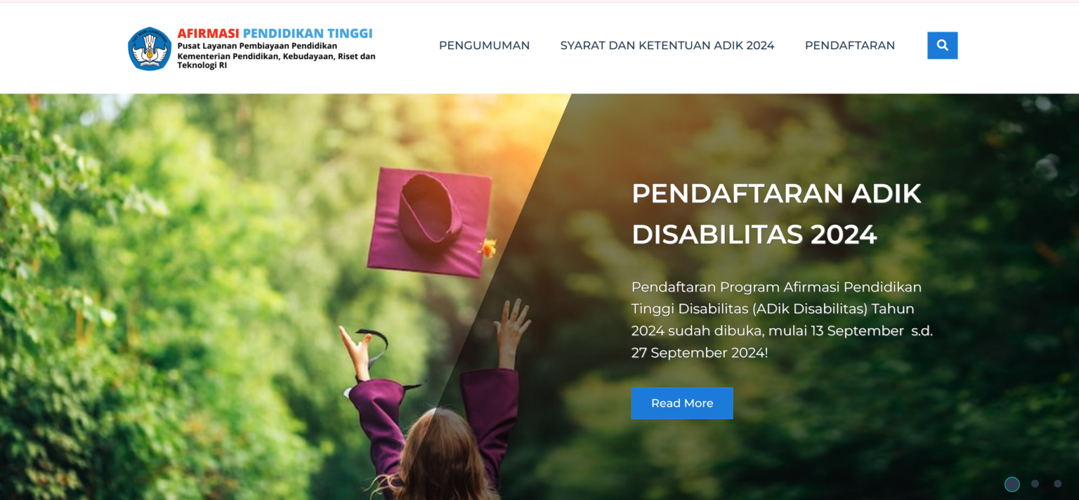 Informasi Beasiswa Adik Disabilitas - D3 Desain Komunikasi Visual